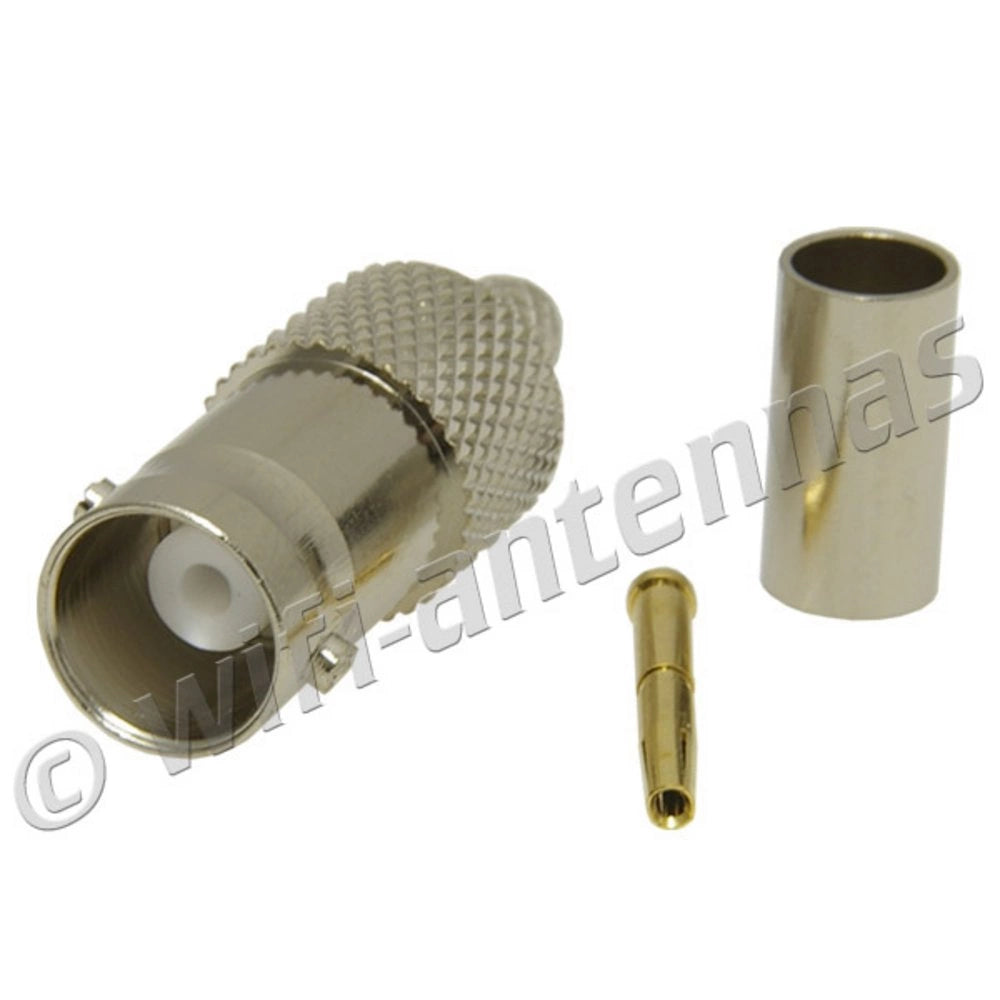 BNC Female Crimp Connector - CLF200 – Wifi Antennas