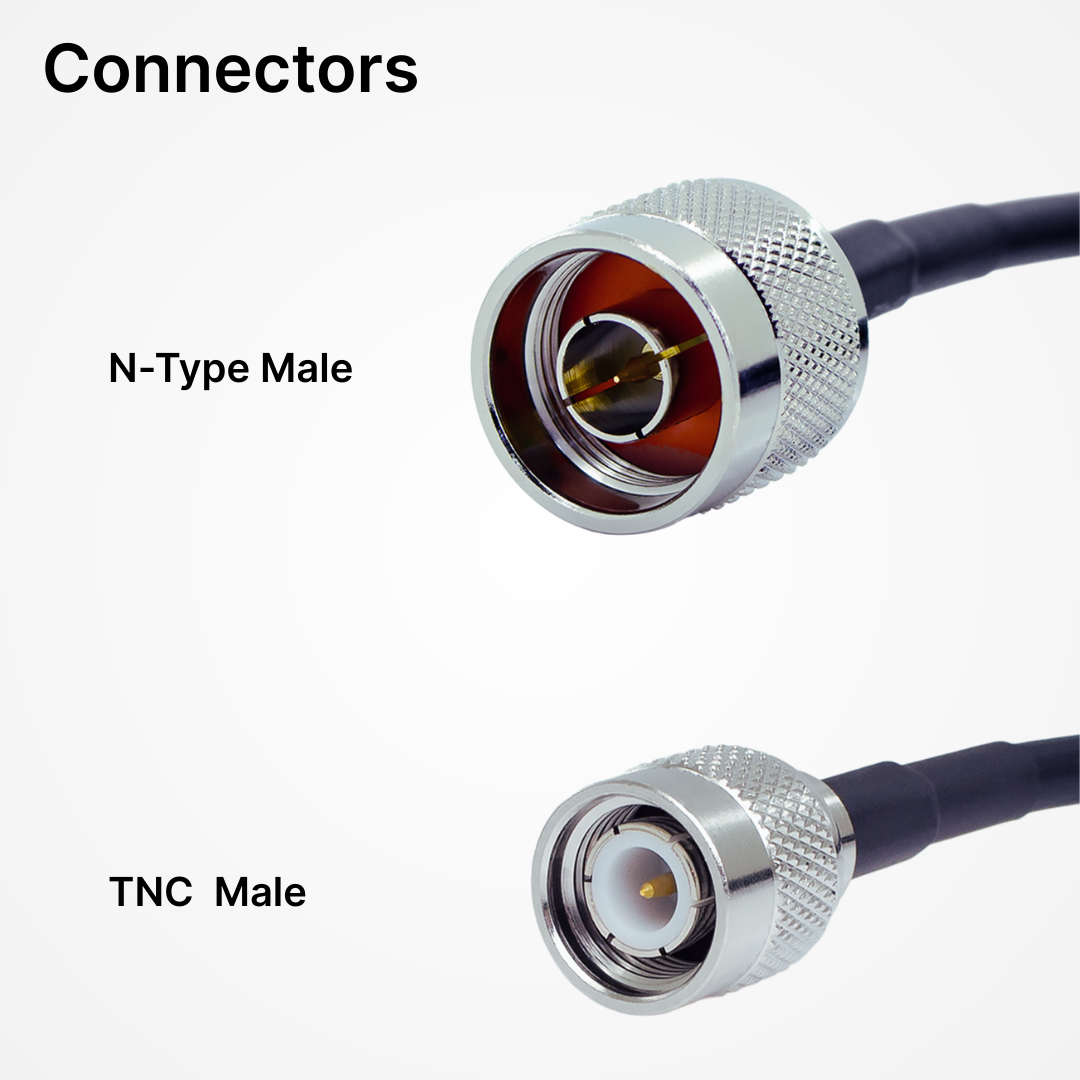 5M CLF200 TNC Male to N-Type Male Coaxial Extension Cable – Wifi Antennas