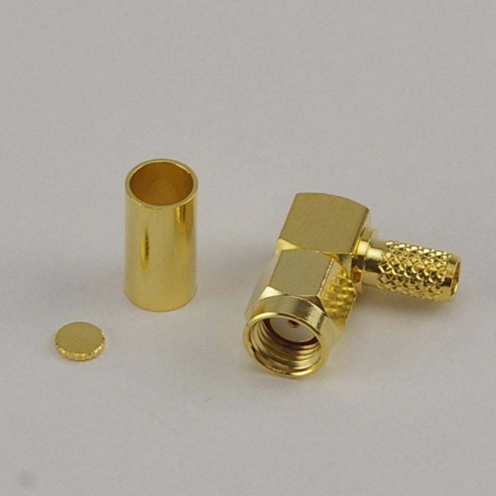 Right Angle RP-SMA Male Crimp Connector - CLF200 – Wifi Antennas