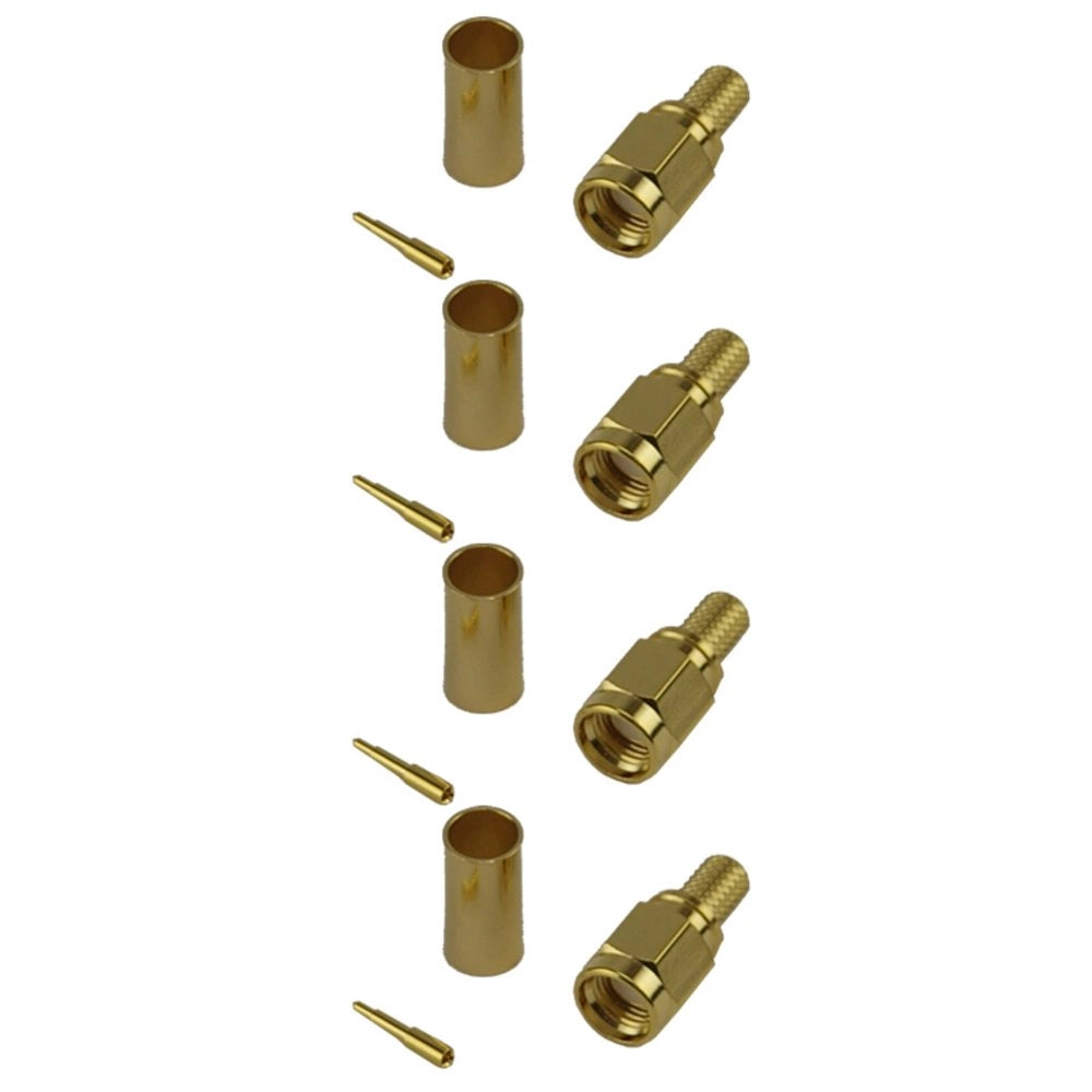 4 SMA Male Crimp Connector - CLF200 – Wifi Antennas