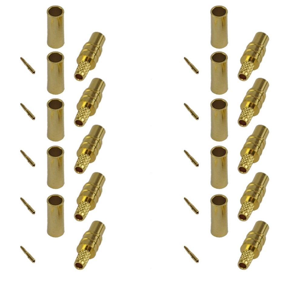 10 MMCX Female Crimp Connector - RG316/RG174 – Wifi Antennas