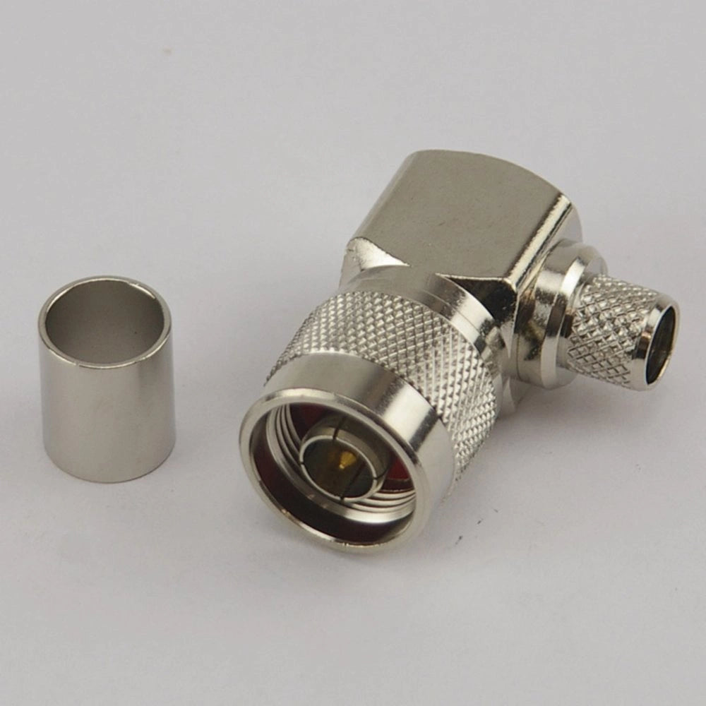 Right Angle N-Type Male Crimp Connector - HDF400 – Wifi Antennas